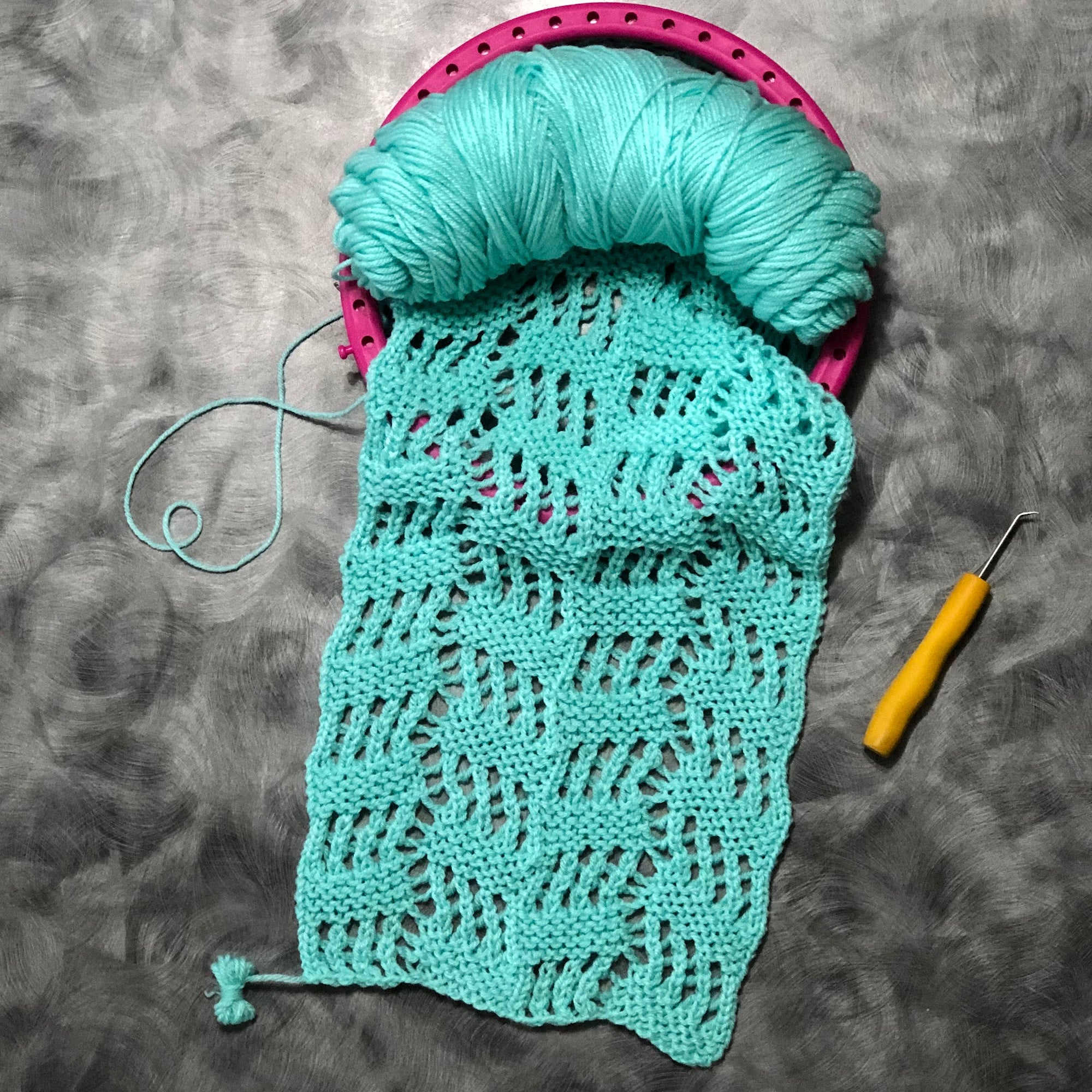 Loom Knit Tilted Blocks Lace Stitch Pattern – Loomahat.Store